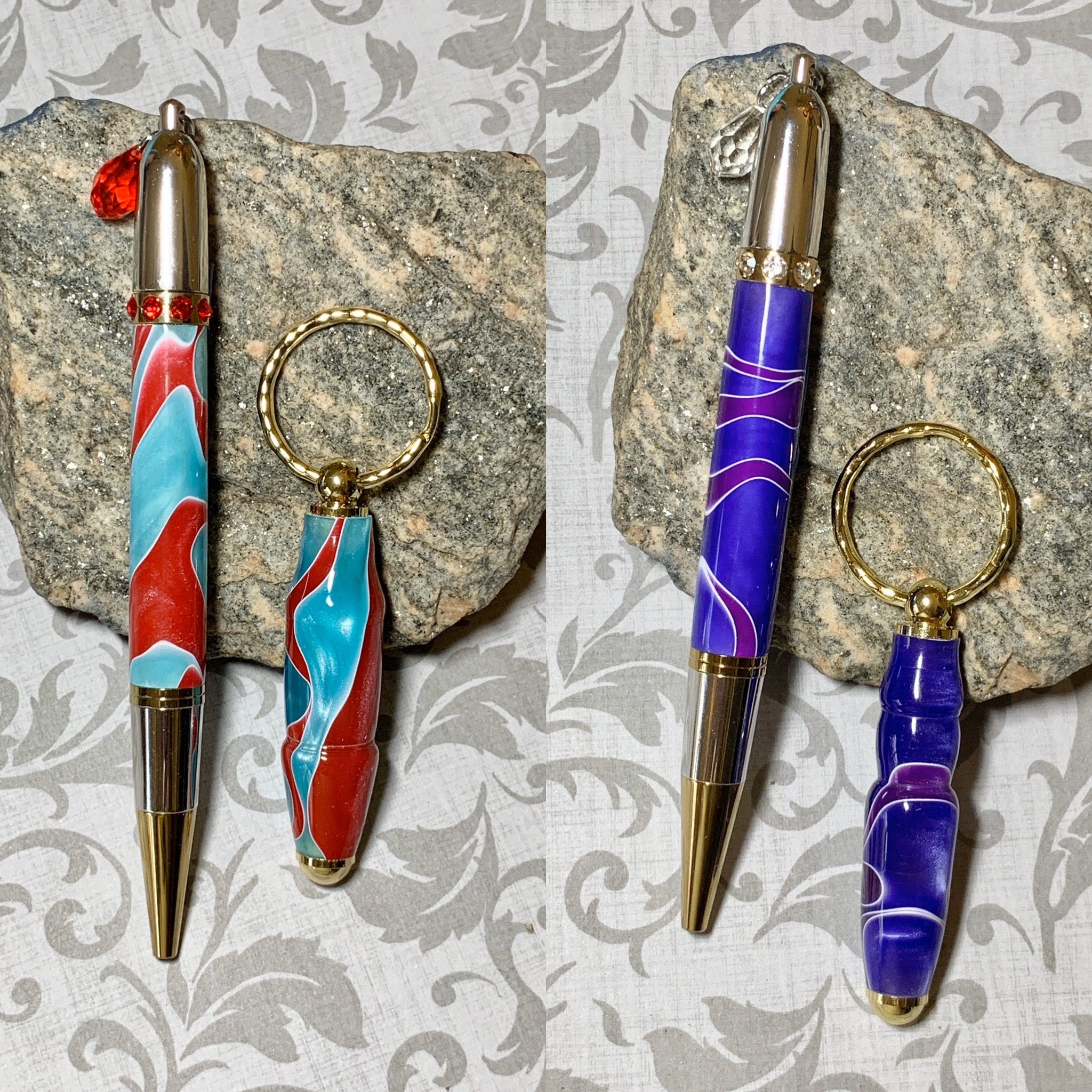 Handcrafted Diva Pens With Matching Key Rings - Etsy