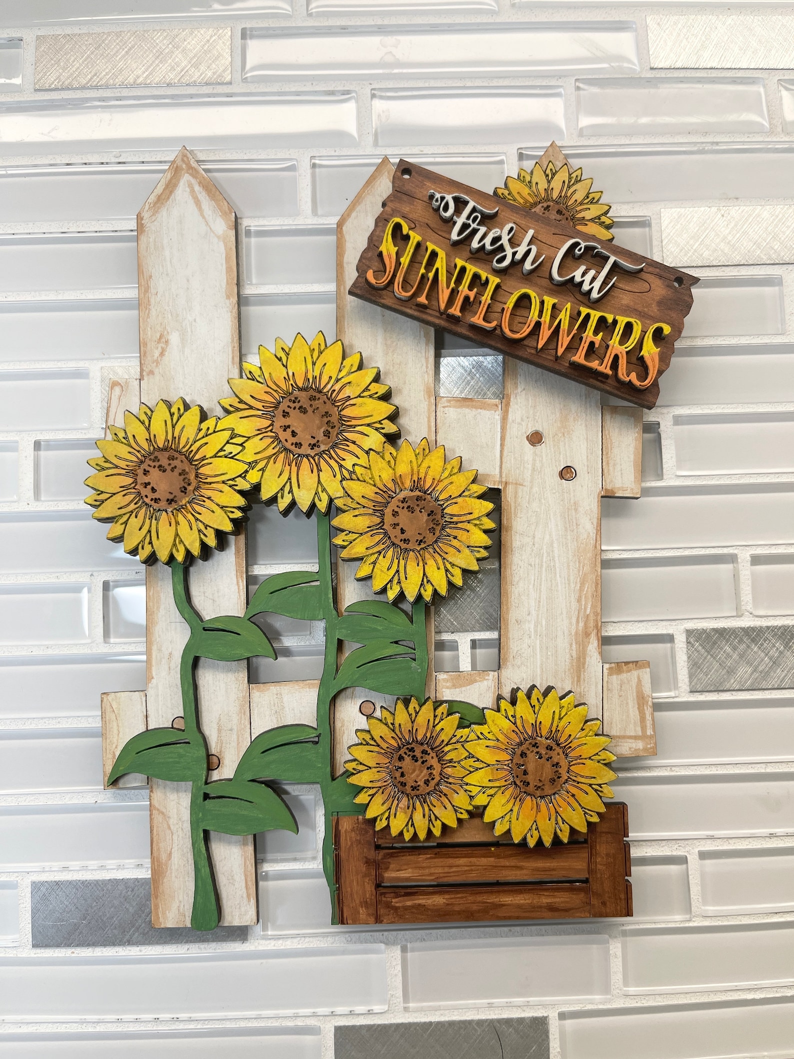 Sunflower Tiered Tray - Etsy