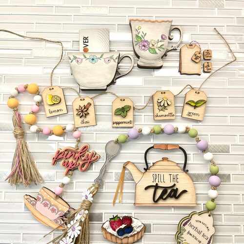 Tea Tiered Tray Svg Tea Tier Tray Svg Tea Time Tiered Tray - Etsy