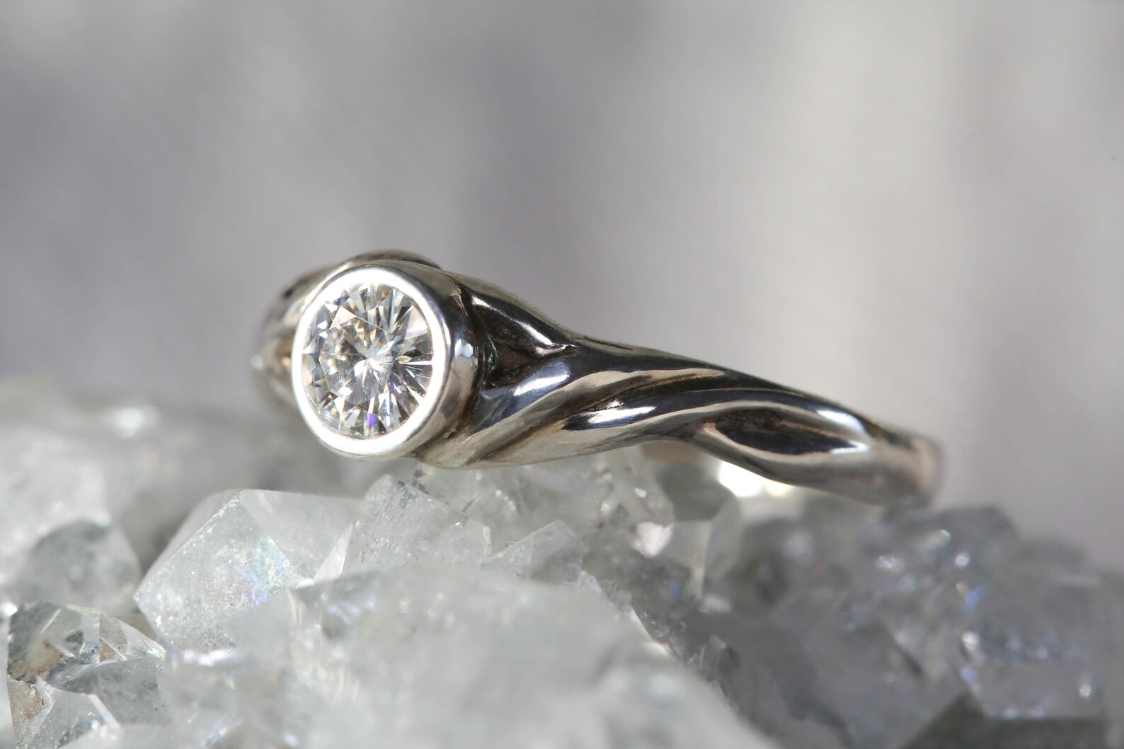 Leaves Engagement Ring Vine Engagement Ring Nature | Etsy