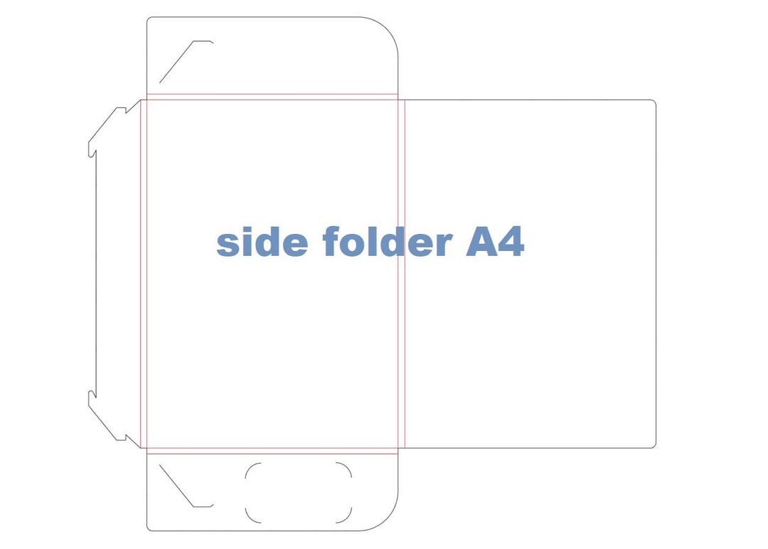 Folder A4, Template Svg, Ai, Pdf, Eps Gift Box PDF, Box Svg Silhouette ...