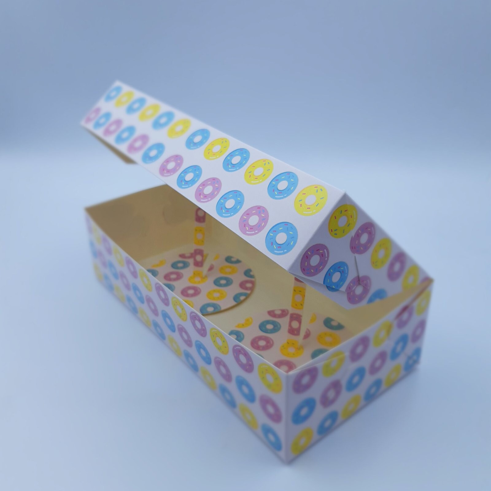 Donut 2pc Box , Box Template , SVG, Ai, Eps, Pdf, Dxf, Laser Cut ...