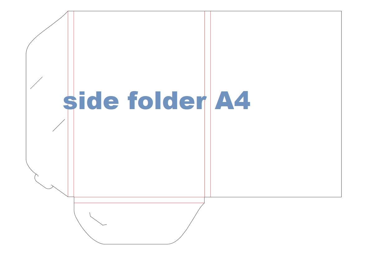 Folder A4, Template Svg, Ai, Pdf, Eps Gift Box PDF, Box Svg Silhouette ...