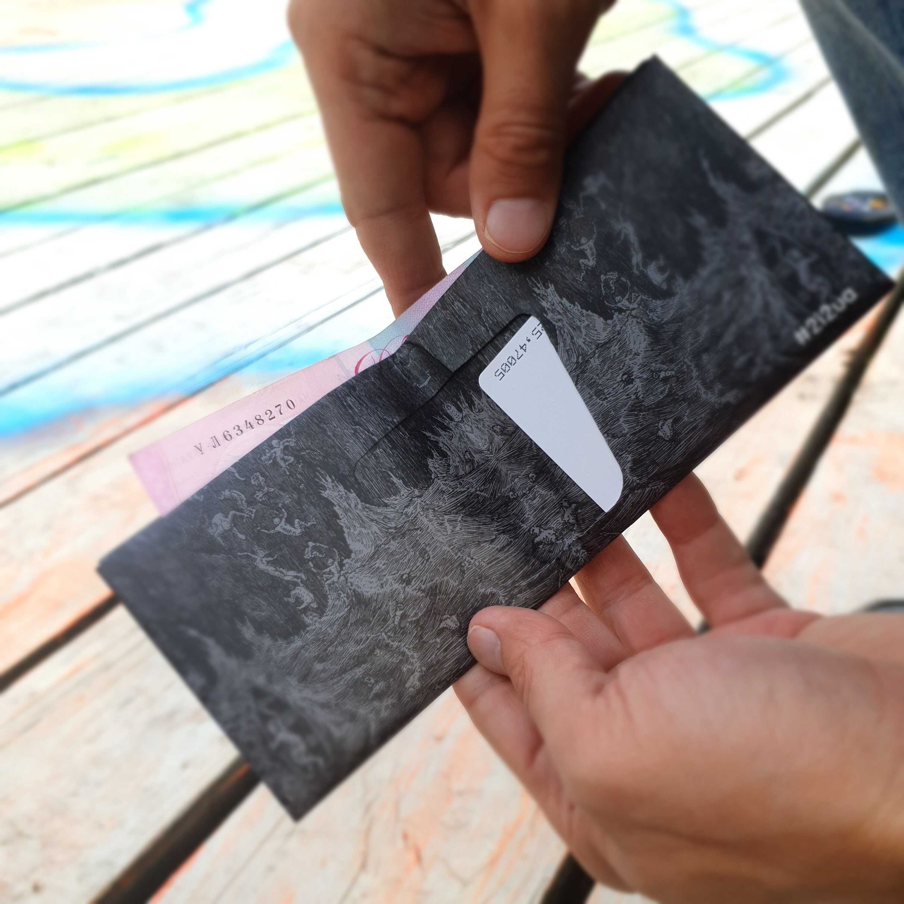 Tyvek Paper Slim Wallet, Storm - Etsy