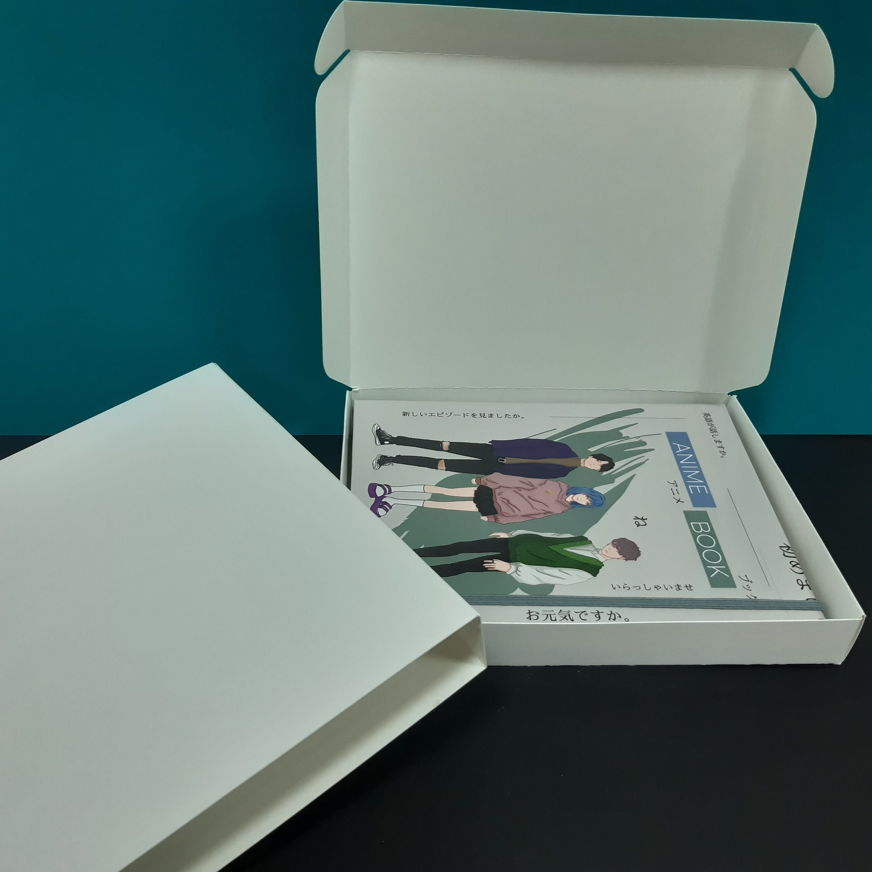 Notebook-book Box,box for Notepad Box Template , SVG, Ai, Eps, Pdf, Dxf ...