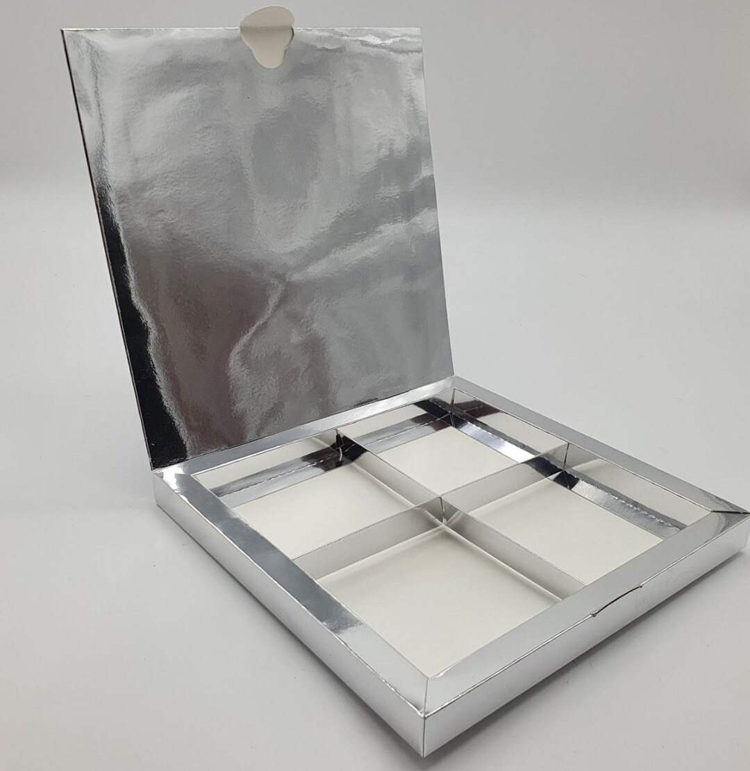 Box With Four Compartment, Box Template , SVG, Ai, Eps, Pdf, Dxf, Laser ...