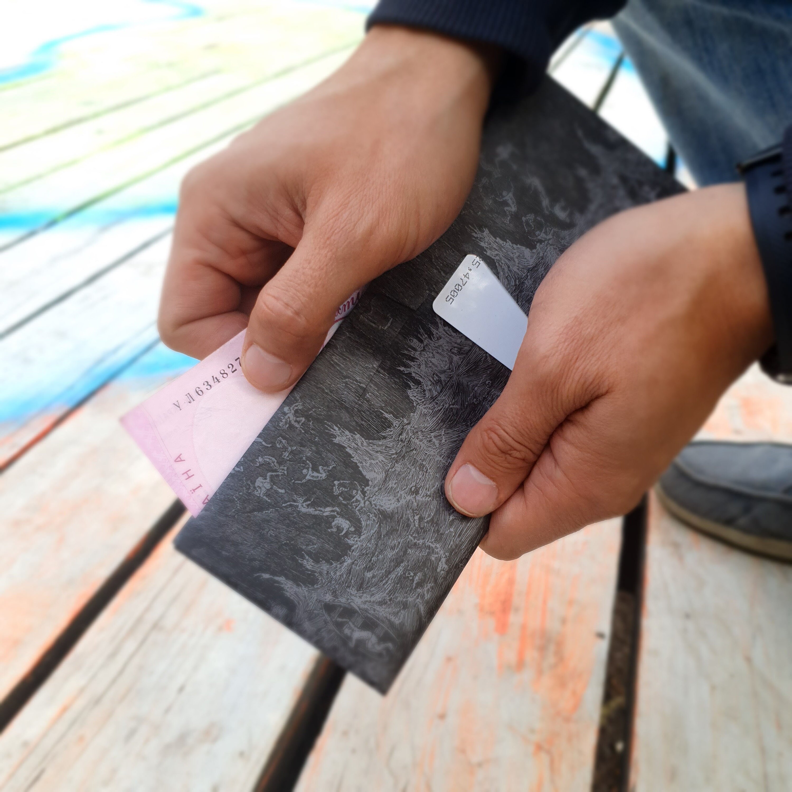 Tyvek Paper Slim Wallet, Storm - Etsy