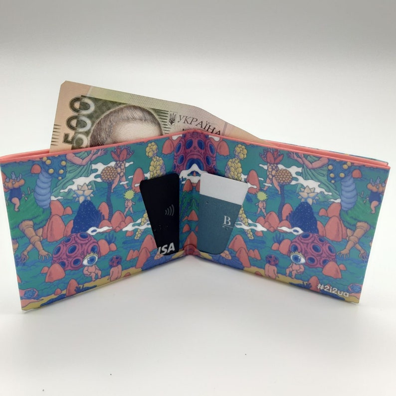 Tyvek Paper Slim Wallet, Neon Men - Etsy