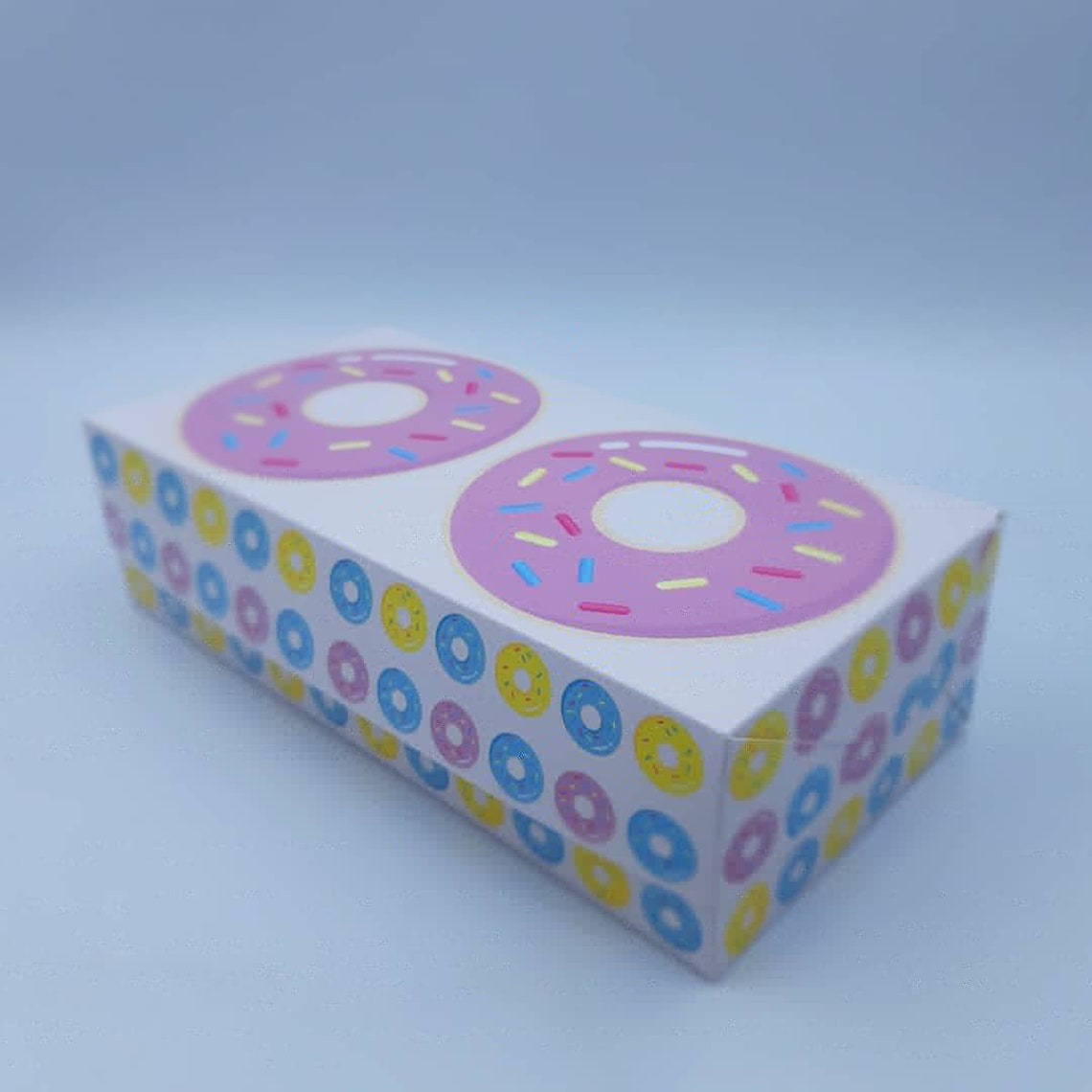 Donut 2pc Box , Box Template , SVG, Ai, Eps, Pdf, Dxf, Laser Cut ...