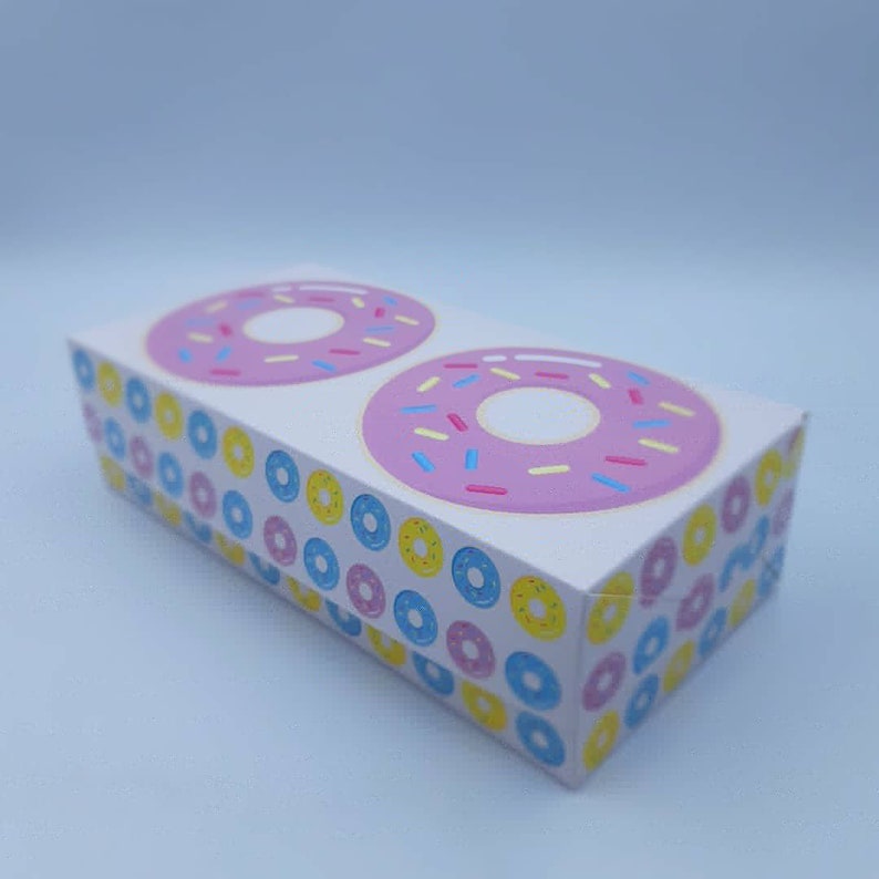 Donut 2pc Box , Box Template , SVG, Ai, Eps, Pdf, Dxf, Laser Cut ...