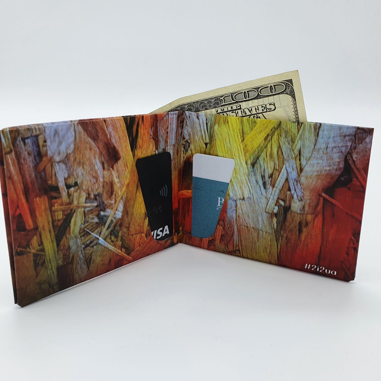 Tyvek Paper Slim Wallet, Colored Shavings - Etsy