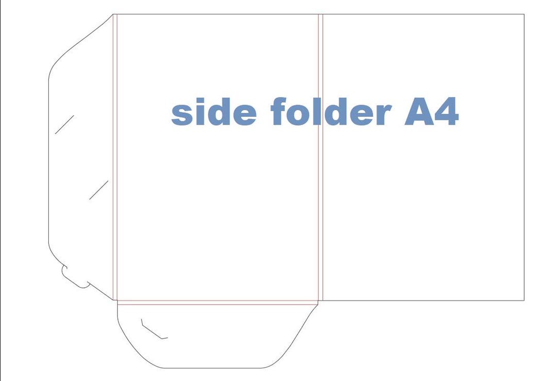 Folder A4, Template Svg, Ai, Pdf, Eps Gift Box PDF, Box Svg Silhouette ...