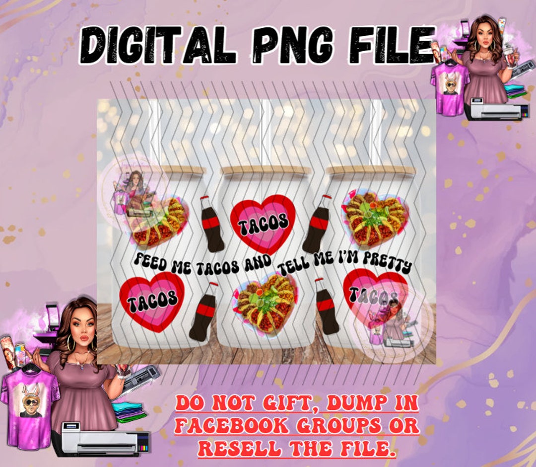 Valentines Libby PNG| Libby PNG| Tacos PNG Libby| Latin Libby Png - Etsy