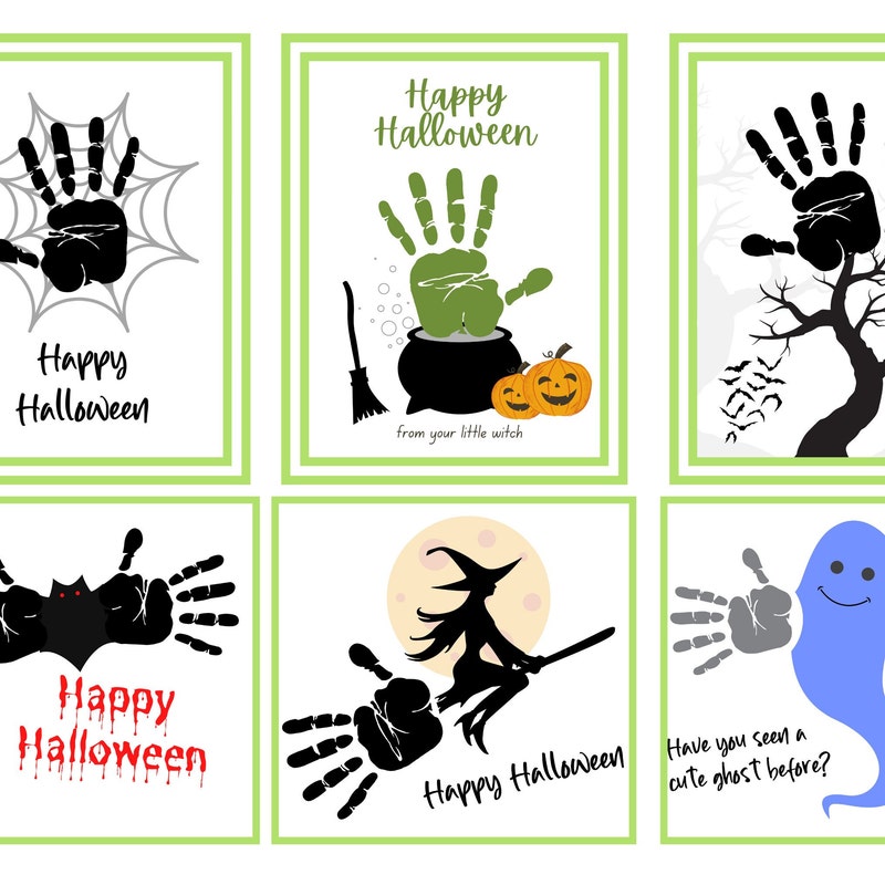 Halloween Handprint Craft - Etsy