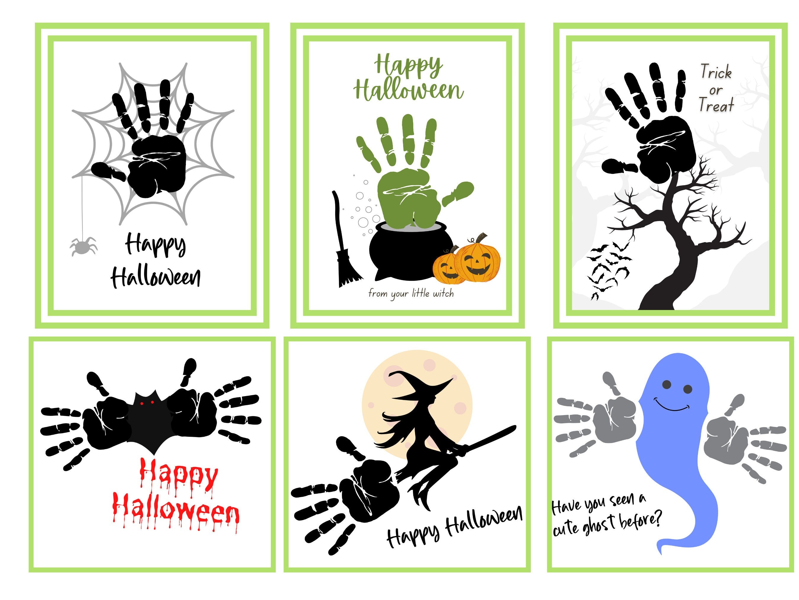 Halloween handprint crafts store