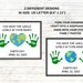 Earth Day Handprint Craft, Handprint Art, Craft Keepsake, Printable ...