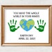 Earth Day Handprint Craft, Handprint Art, Craft Keepsake, Printable ...