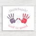 Last Day of School Handprint Art, Handprint Craft Keepsake, Printable ...