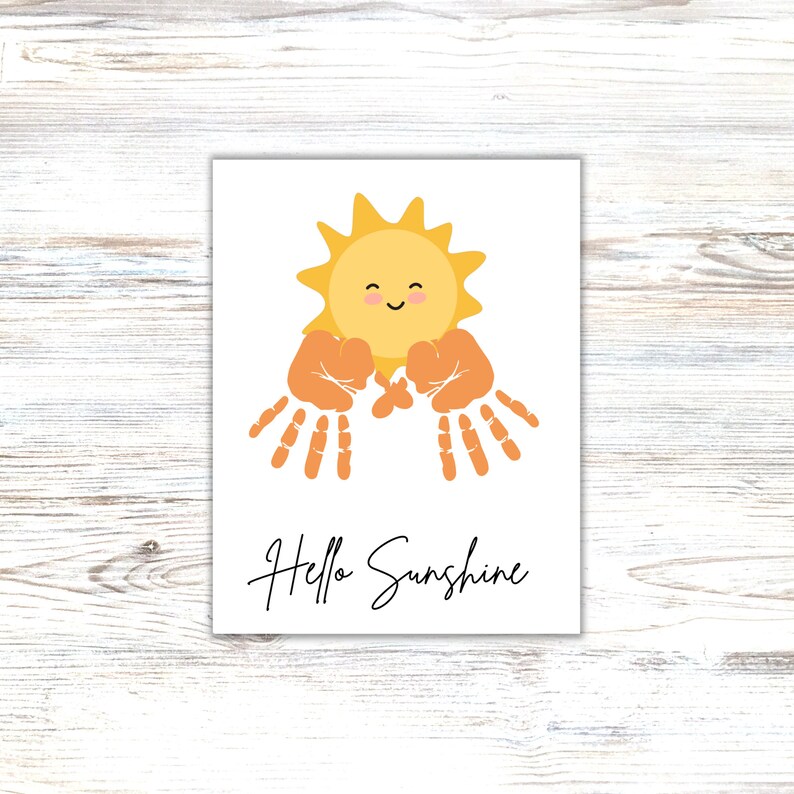 Summer Handprint Art, Handprint Craft, Footprint Craft, Summer Activity ...