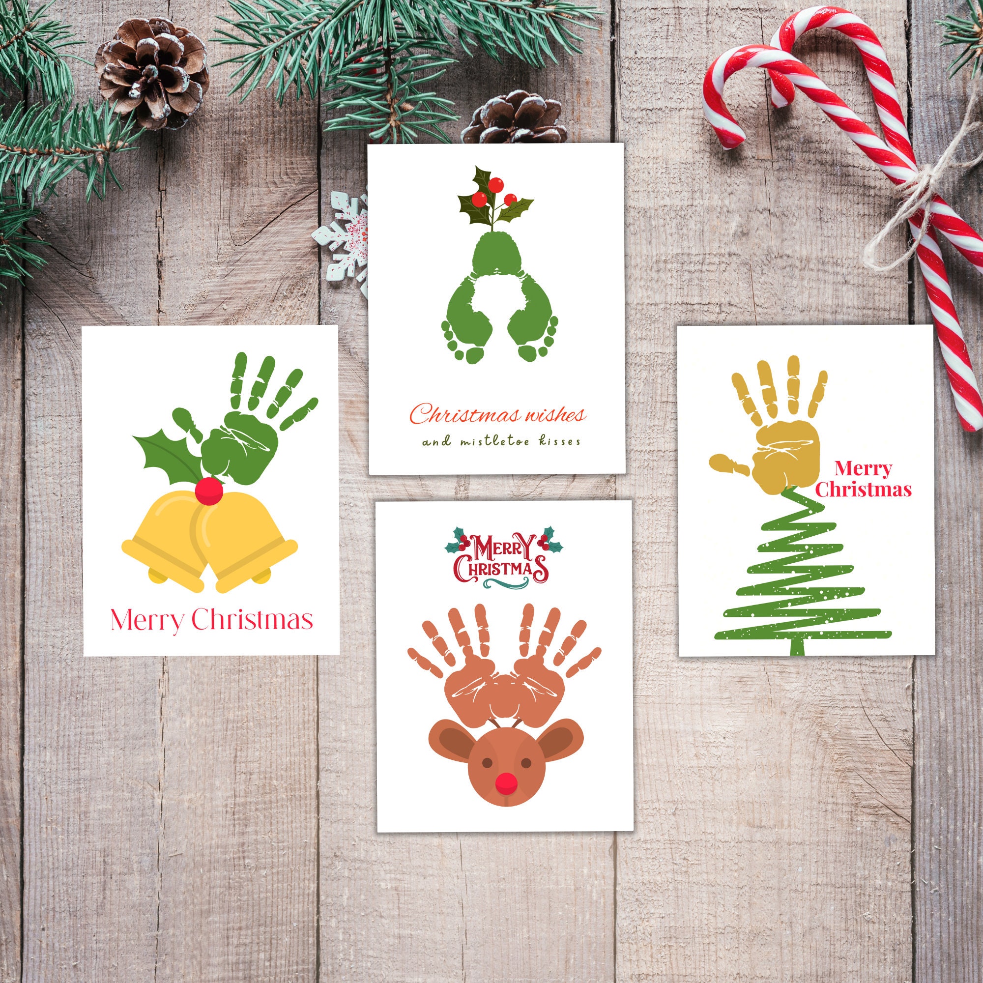 Christmas Handprint Craft, Handprint Keepsake, Daycare Preschool Craft ...