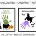 Halloween Handprint Art, Halloween Activity, Handprint Craft Keepsake ...