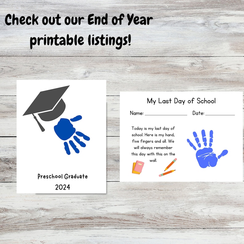 Teacher Appreciation Handprint Art, Handprint Art, Thank You Card, End ...