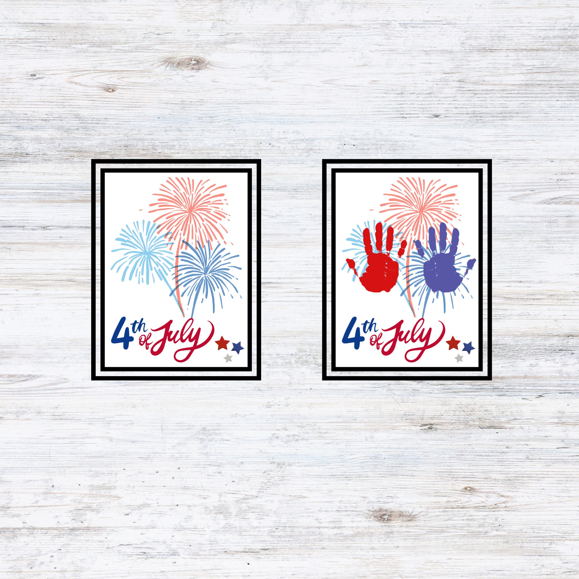 4th of July Handprint Art, 4th of July Activity, Handprint Art, Craft ...