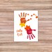 Fall Handprint Craft Autumn Craft Handprint Keepsake - Etsy