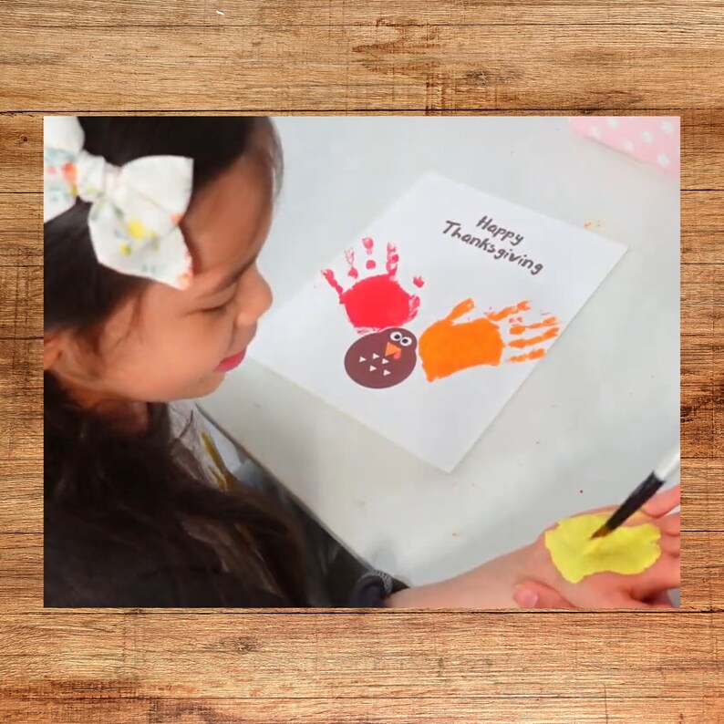 Thanksgiving Handprint Art, Fall Handprint Craft, Turkey Kid Craft ...