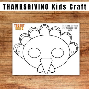 Thanksgiving Kids Craft Bundle, Activity Pack, 7 Interactive Printable ...