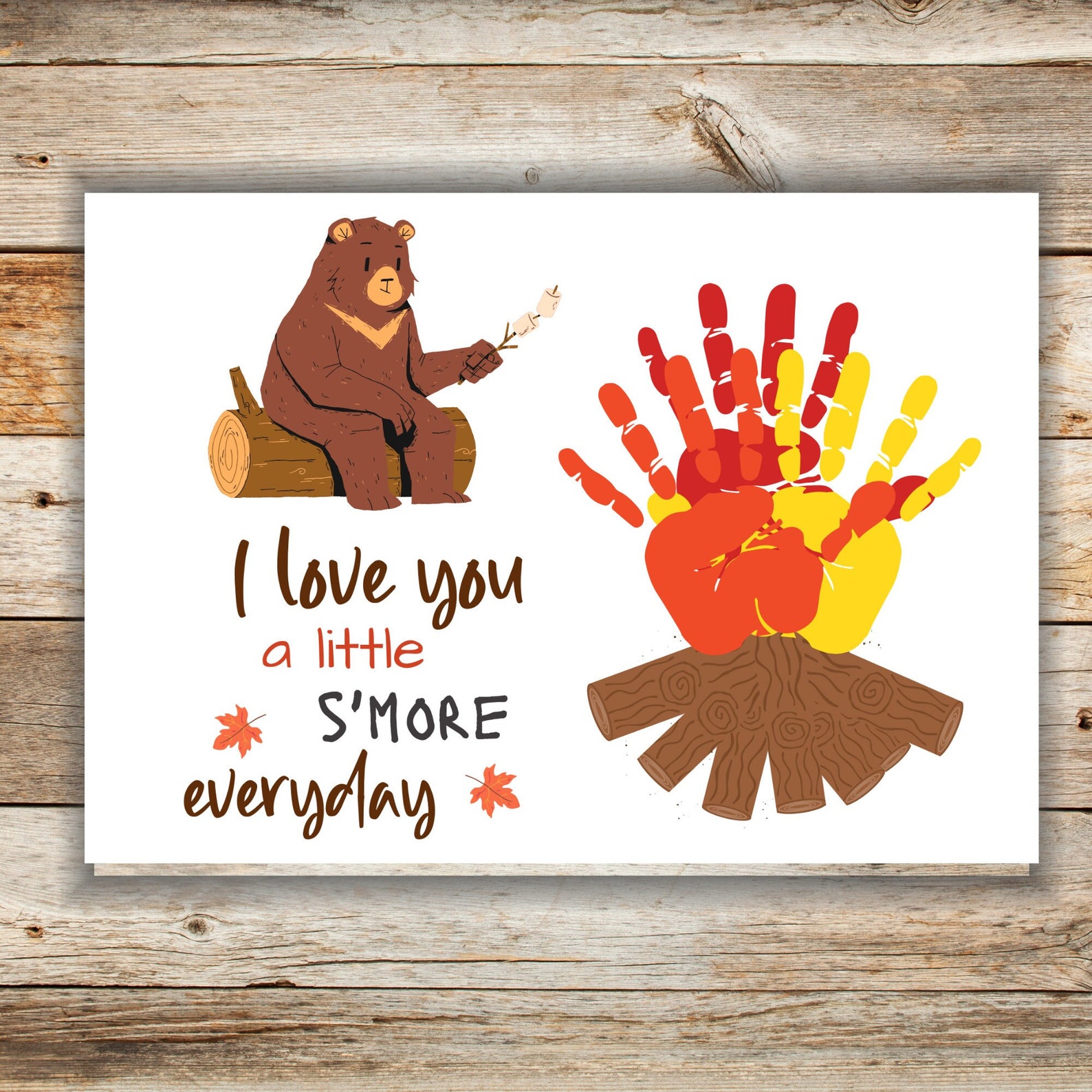 Campfire Handprint Art, Fall Handprint Craft, Preschool Activity ...
