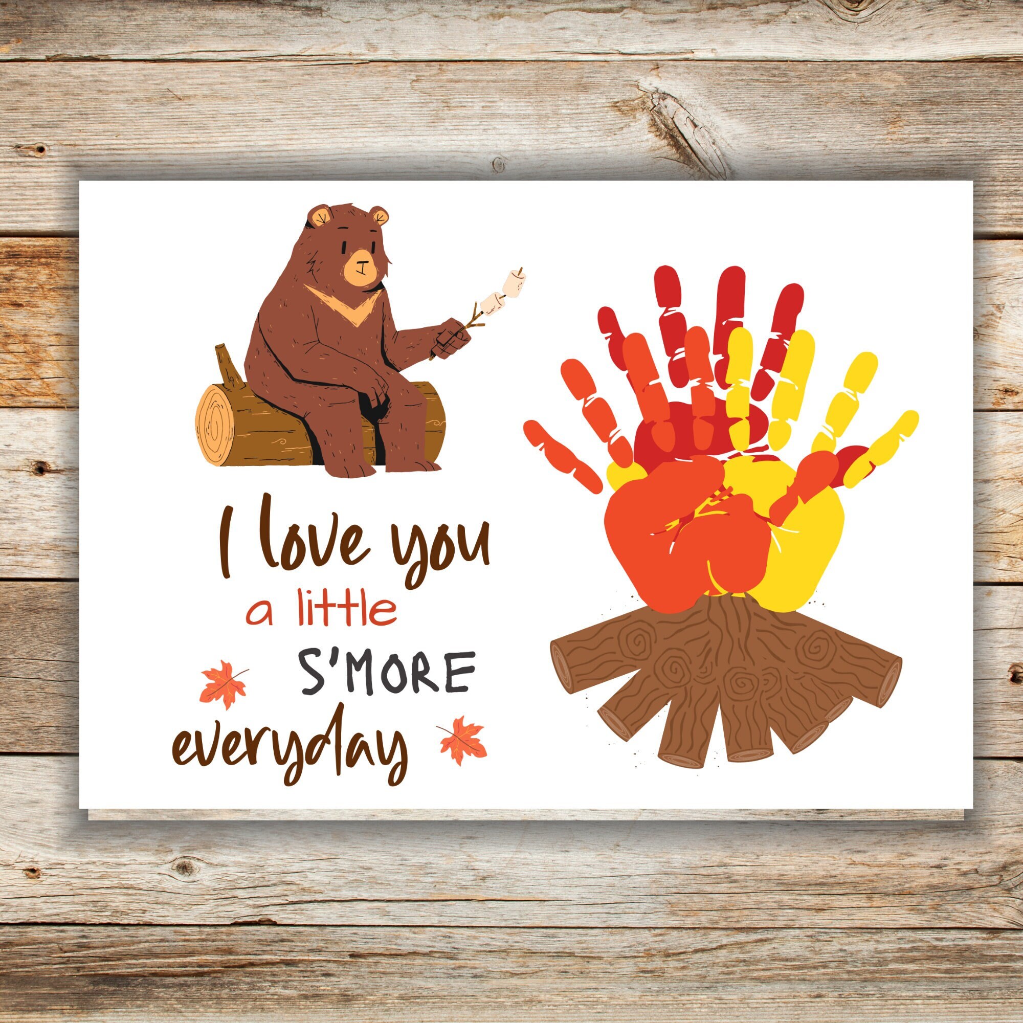 Campfire Handprint Art, Fall Handprint Craft, Preschool Activity ...