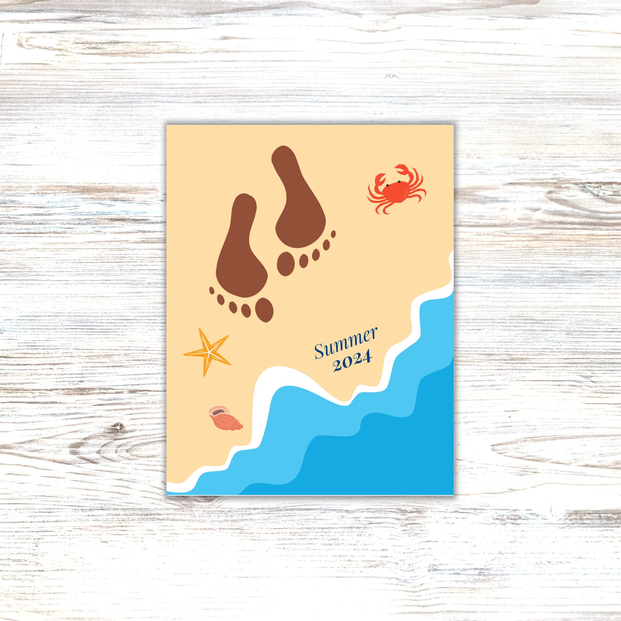 Summer Handprint Art, Handprint Craft, Footprint Craft, Summer Activity ...