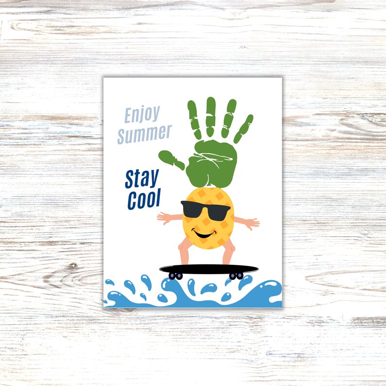 Summer Handprint Art Handprint Craft Footprint Craft Summer - Etsy