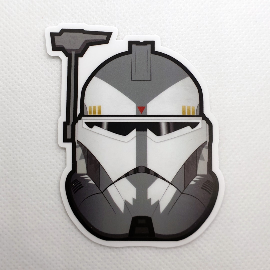 Wolffe Clone Helmet stickers - Etsy