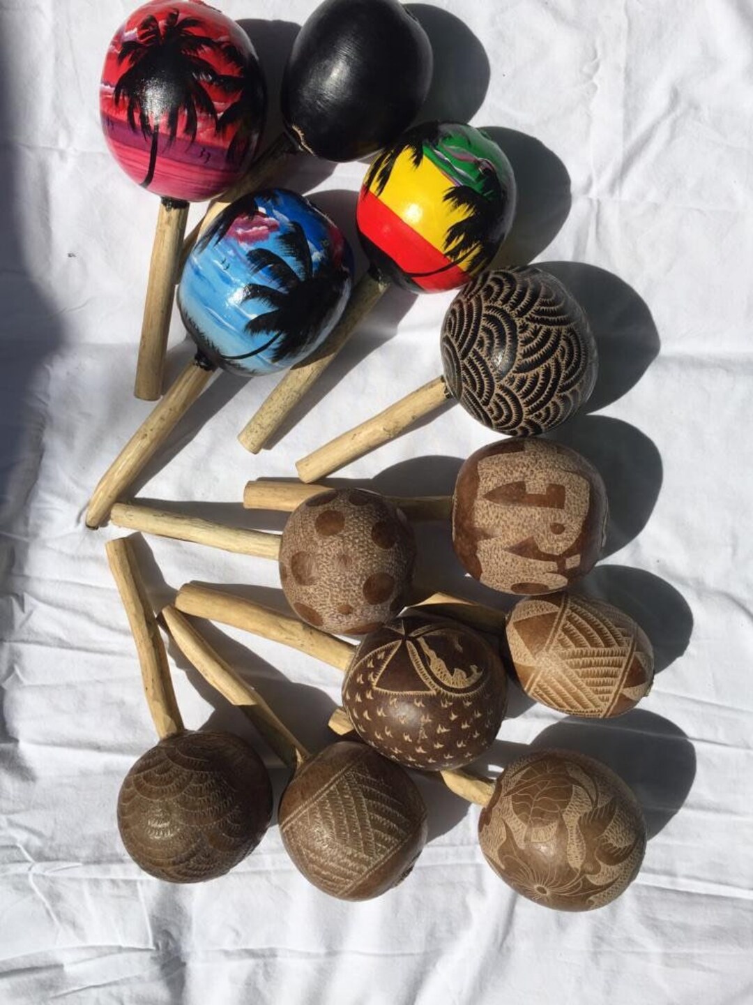 Shaker, Maracas Made in Calabash - Etsy