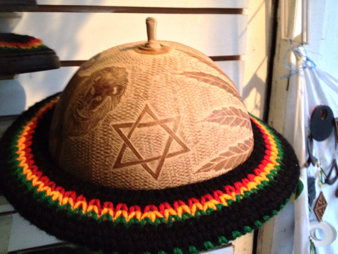 Calabash Round Hat and Crochet Rastacolor - Etsy