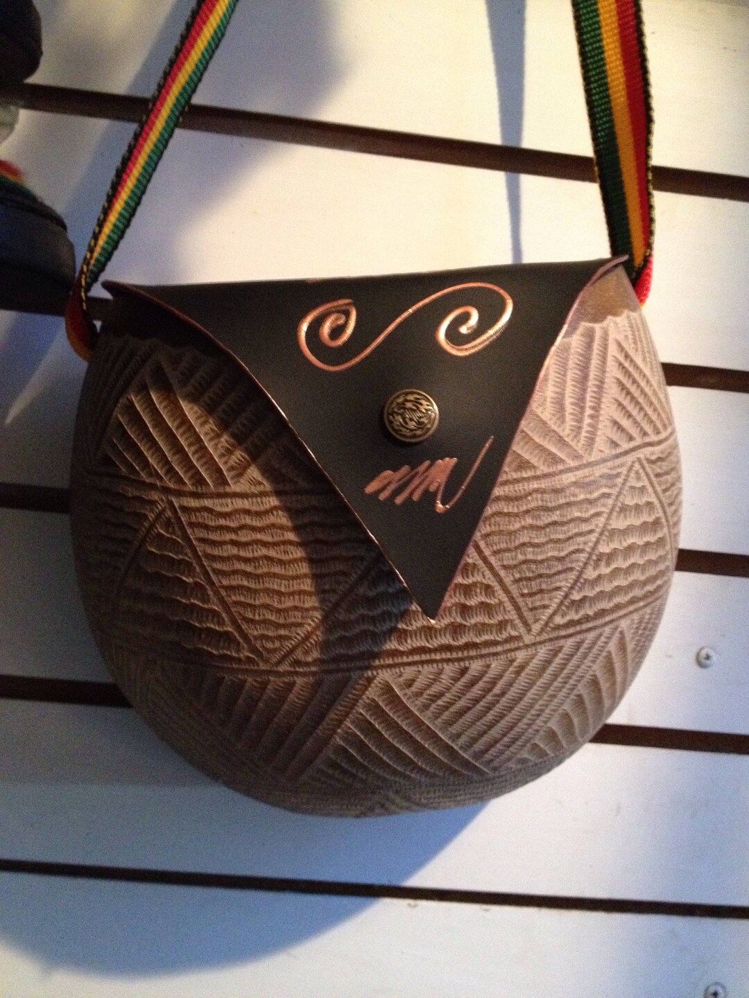 Calabash Handbag XL Carved With Afrodesign. - Etsy
