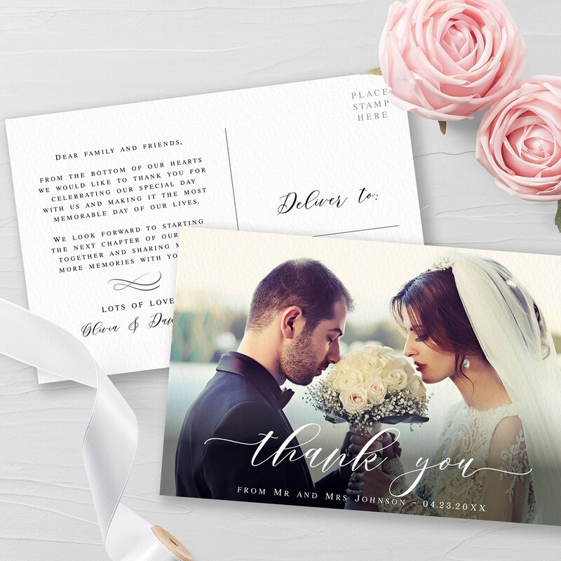 Wedding Postcard - Etsy