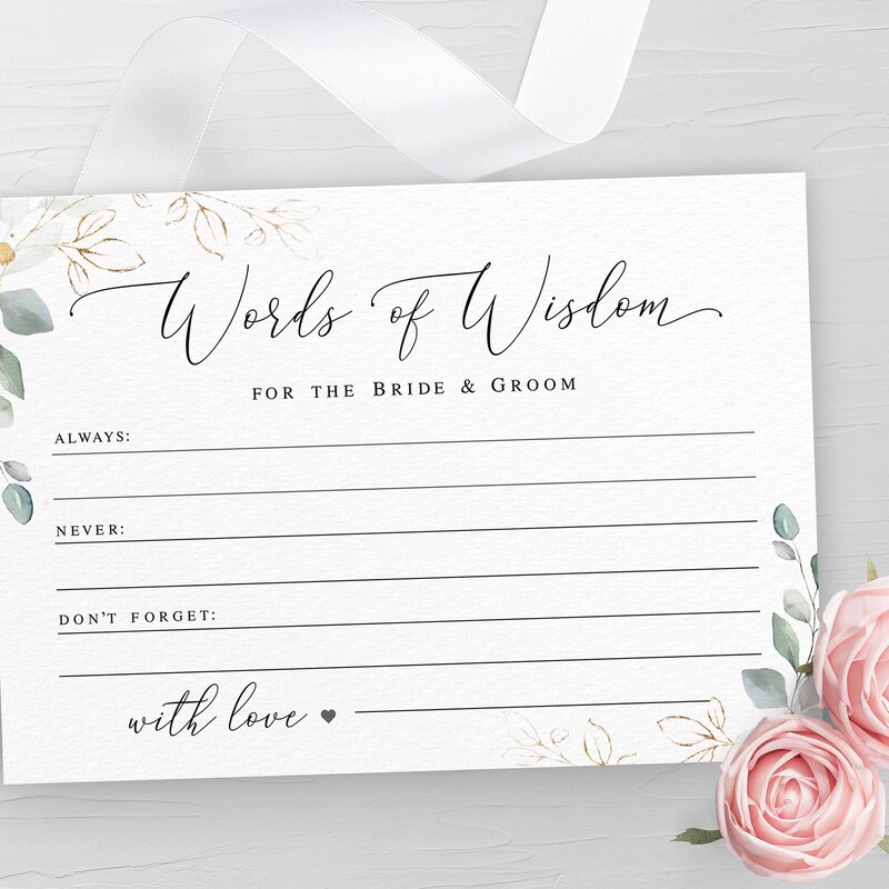 Marriage Advice Card - Etsy