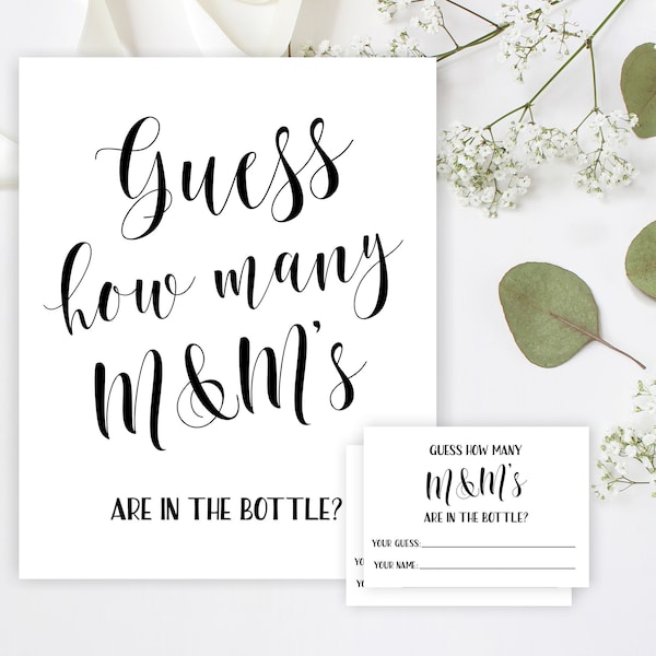 Guess How Many Sign - Etsy