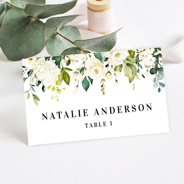 Floral Place Cards - Etsy
