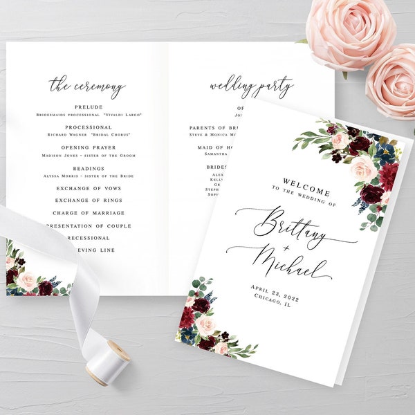 Folded Program - Etsy