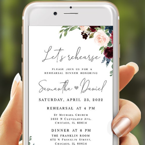 Electronic Invitation Template Evite Text Message Invite - Etsy