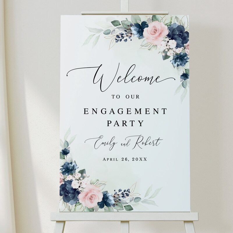 Navy and Blush - Etsy