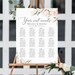 Seating Chart Poster Template Printable Editable Guest List Your Seat ...