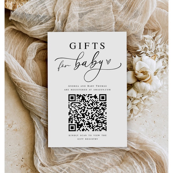 Baby Registry Qr Code - Etsy