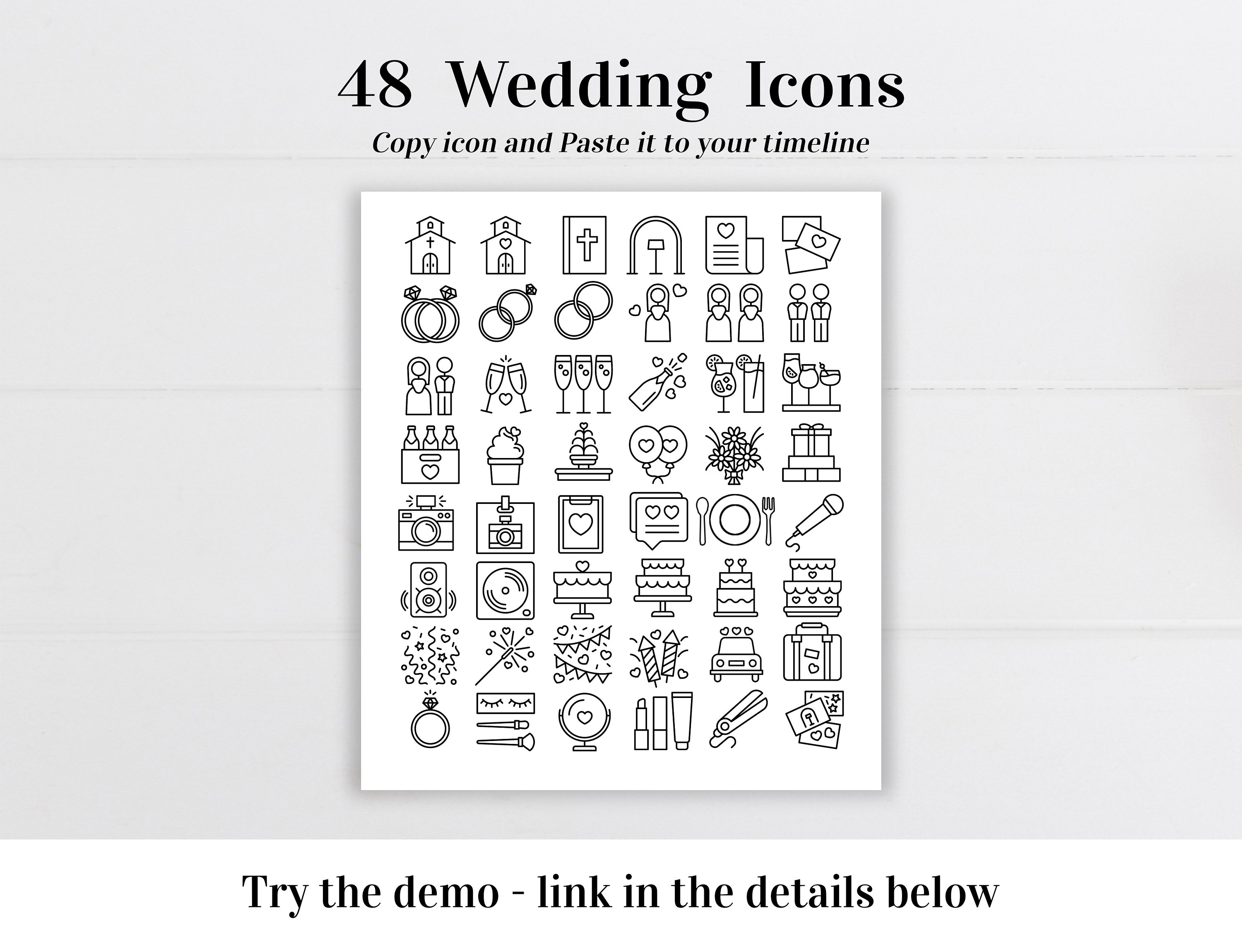 Eucalyptus Wedding Timeline Printable Schedule Template - Etsy