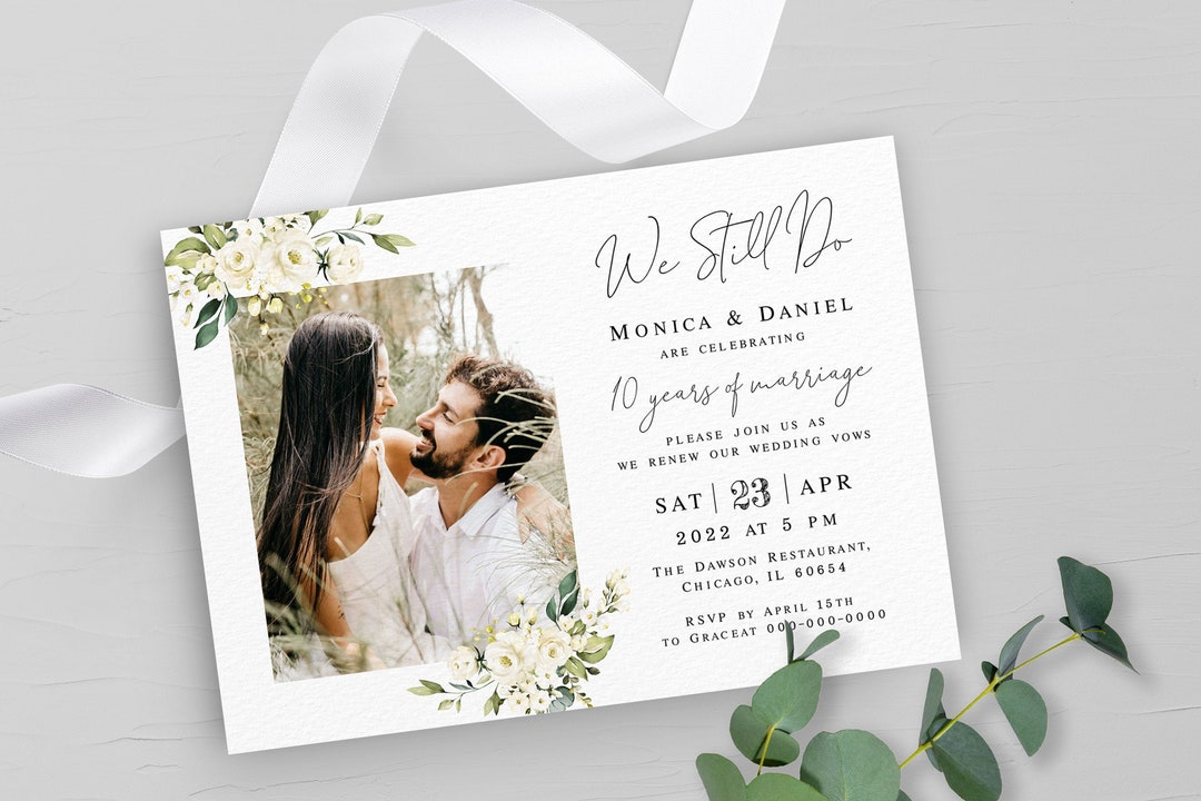 Photo We Still Do Invitation Template Self-editing Invite - Etsy