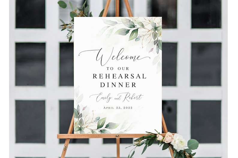 Rehearsal Dinner Welcome Sign Template Editable Welcome Poster - Etsy